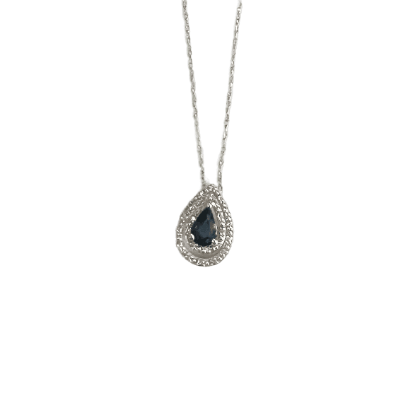 Pear Sapphire & Diamond Necklace – Thompson Jewelers