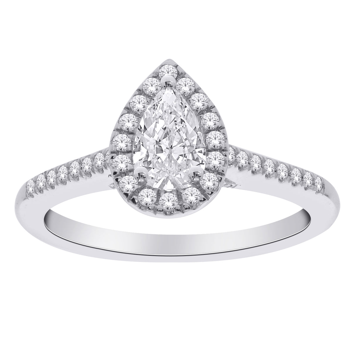 1CT Lab Grown Engagement Rings with Accent Diamonds – Thompson Jewelers