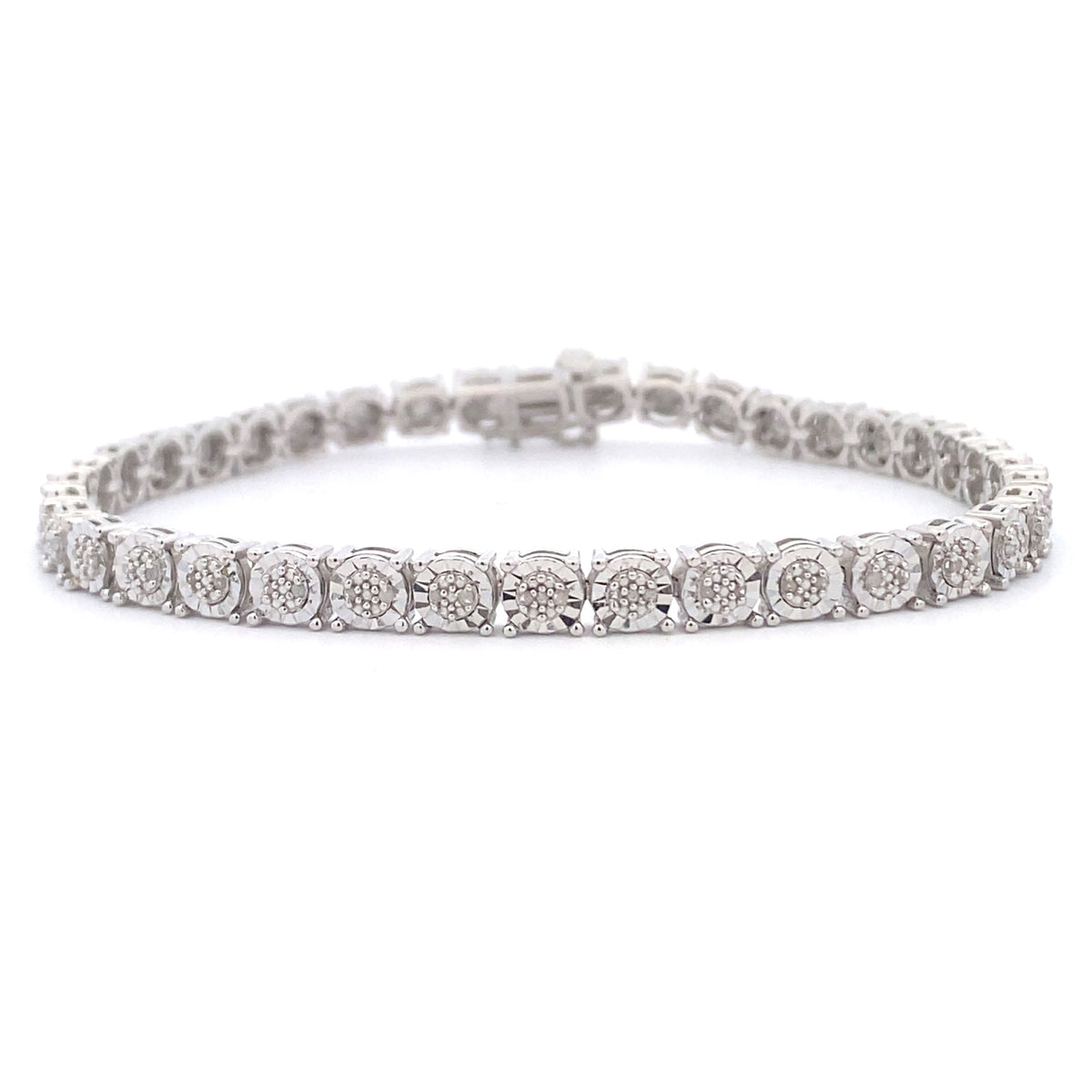 Diamond Tennis Bracelet in Sterling Silver – Thompson Jewelers